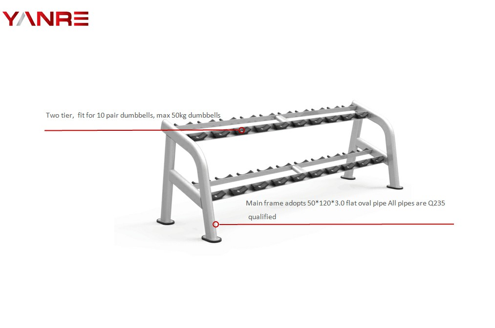 10 Pairs Dumbbell Rack - YR Fitness