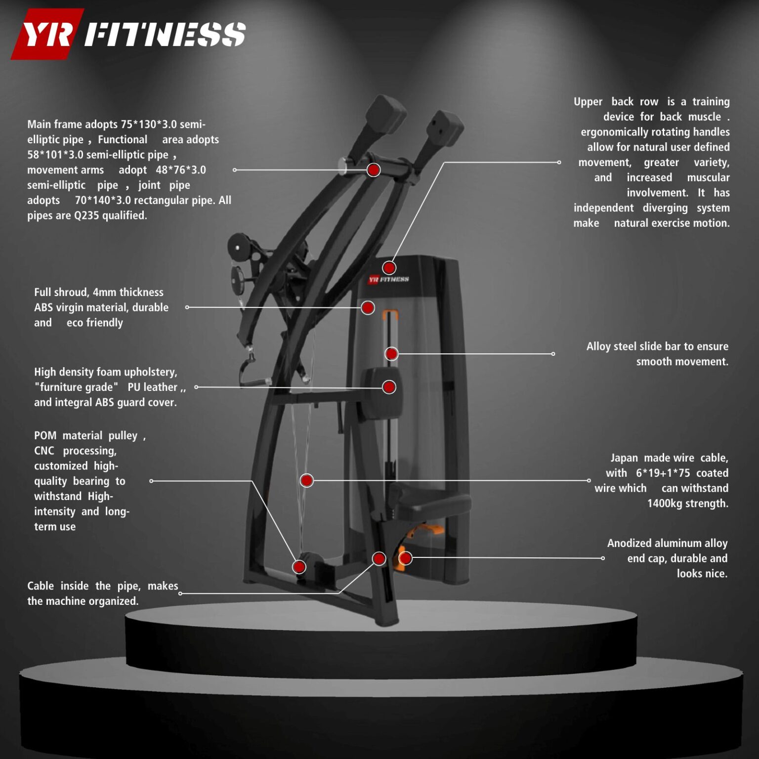 45° Upper Back Pull Down - YR Fitness