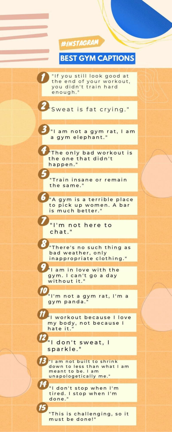 95 Gym Captions For Instagram To Pump Up Your Fitness Feed - YR Fitness