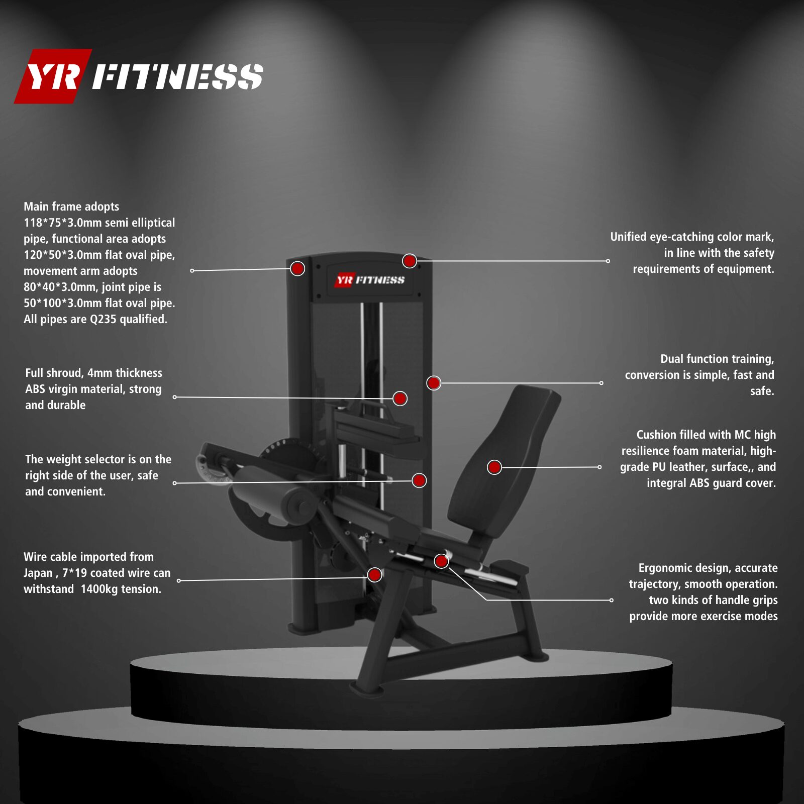 Leg Extension / Leg Curl - YR Fitness