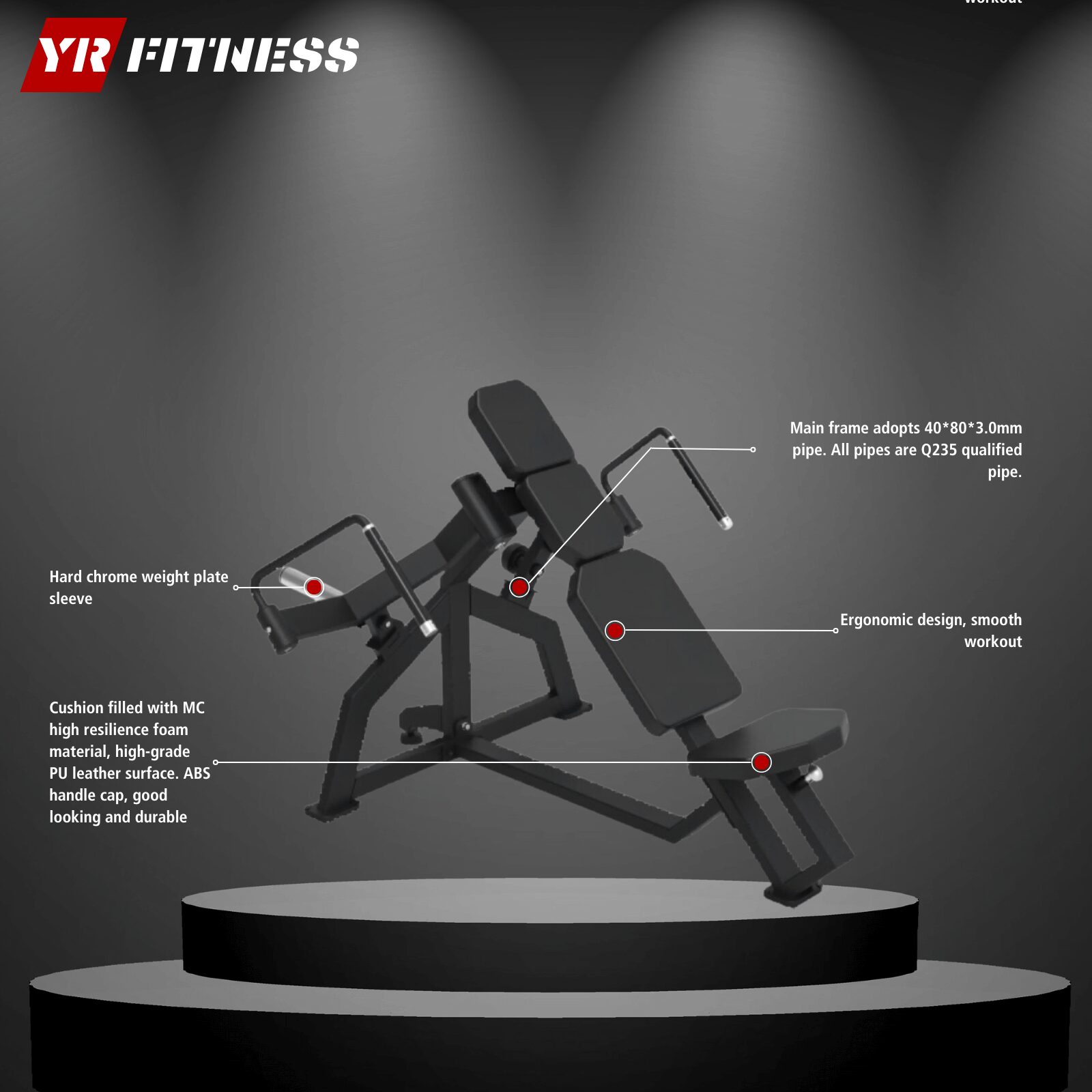 Middle Chest Flight Machine - YR Fitness